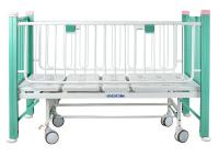 China Two Function Manual Medical paediatric Bed With Enameled Steel Side Rails for sale