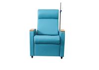 China Adjustable Manual Dialysis Recliner Chairs With IV Pole On Casters for sale
