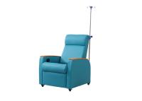 China Adjustable Manual Dialysis Recliner Chairs With IV Pole On Casters for sale