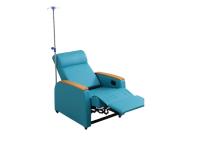 China Adjustable Manual Dialysis Recliner Chairs With IV Pole On Casters for sale