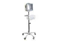 China Aluminum Alloy 5 Leg Cardiac Patient Monitor Stand With Basket for sale