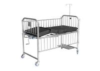 China Stainless Steel Manual Children Hospital Bed Two Function Molibe for sale