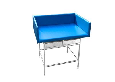 China Stainless Steel  Frame Infant Swadding Table With Two Drawers for sale