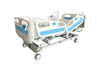 China Embedded Railing control  Hospital ICU Bed Five Function  With Handset Controller for sale