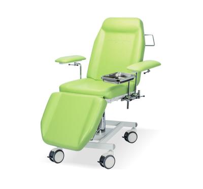 China Height Ajdustable Hydraulic Blood Donation Chair With Castors for sale