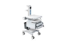 China Plastic Adjustable Medical Trolleys For Doctor Ward Inspection for sale