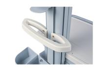 China Plastic Adjustable Medical Trolleys For Doctor Ward Inspection for sale