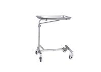 China Height Adjustable Mayo Table One Tray Four Casters Hospital Trolley for sale