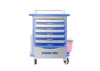 China ABS Mobile Emergency Medical Trolleys Aluminum Alloy Columns With ABS Body Structure for sale