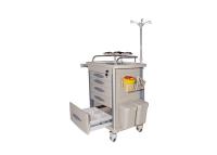 China Luxury ICU Emergency Trolley , Crash Trolley Medical Equipment for sale