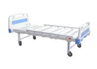 China Anti-age Manual Hospital Beds Aluminum alloy side rails two cranks for sale
