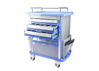 China Multifunction Removable Medical Cart For Dispensing Medicine With Inner Divided for sale
