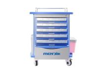 China Multifunction Removable Medical Cart For Dispensing Medicine With Inner Divided for sale