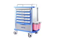 China Multifunction Removable Medical Cart For Dispensing Medicine With Inner Divided for sale