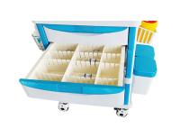 China ABS Structure Hospital Crash Cart 	625*475*930 Mm Size With 5 Drawers Fit Emergency for sale