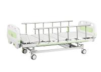 China 2 Function Medical Manual Hospital Bed , Central Braking System Castors for sale