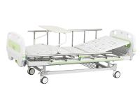 China 2 Function Medical Manual Hospital Bed , Central Braking System Castors for sale