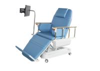 China Height adjustable Electric Dialysis Bed Blood Donor Chair Folding Guardrail On Casters for sale