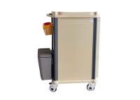 China All Drawers Design ABS Hospital Trolley With Defibrillator shelf for sale