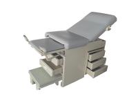 China Easy Operation Manual Gynecology Examination Table With Drawers Step Stool for sale