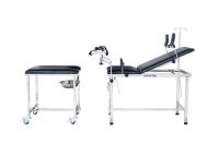 China Stainless Steel Manual Gynecological Chair For Hospital Gravida Exam Room for sale