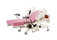 China Remote Controller Medical Maternity Bed With Telescopic Working Table for sale