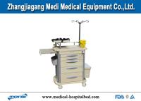 China CE ISO Certified Medical Crash Cart Hospital Resuscitation Trolley With Five Drawers for sale