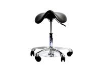 China Antimicrobial  Dental 140mm Gas Spring Lift Ergonomic Saddle Seat Chair for sale