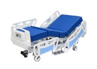 China Touch Screen Controller Electric Hospital ICU Bed  Double Column Structure For  Vertical Elevation for sale