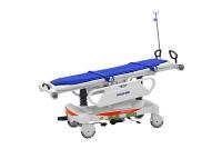 China Height Adjustable Mechanical Transport Stretcher Trolley For Hospital Disabled for sale