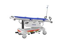 China Height Adjustable Mechanical Transport Stretcher Trolley For Hospital Disabled for sale