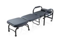 China Foldable Patient Sleeping Reception Hospital Bedside Chairs for sale