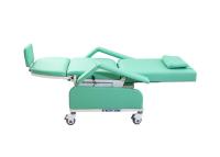 China Mobile Medical Blood Collection Chair With Adjustable Backrest and Legrest for sale