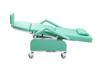 China Mobile Medical Blood Collection Chair With Adjustable Backrest and Legrest for sale