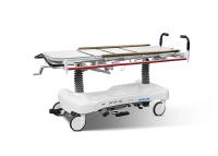 China Economic Hydraulic Patient Transfer Trolley  Double Column With Radio Translucent Platform for sale