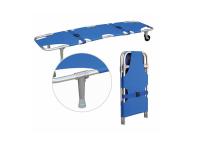 China ISO13485 Lightweight Patient Transport Ambulance Folding Stretcher With Caster for sale