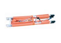 China Oxford Fabric Aluminum Alloy Ambulance Rescue Four Fold Stretcher for sale