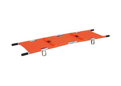 China 2 Meter 159kg Load Capacity 4 Parts Ambulance Fold Up Stretcher for sale
