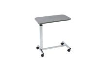 China Mobile Adjustable Hospital Bedside Tray Table Four Swiveling Castors for sale