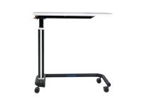 China Movable HPL  Swivel  Patient Bed Hospital Dinner Table Height Adjustable for sale