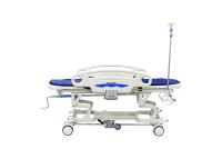 China Mobile Manual Hospital Transfer Stretcher Trolley With Side Rails for sale