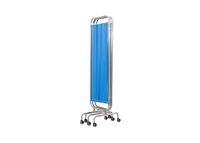 China 4 Folding Hospital Side Room Partition Stand With Wheels for sale