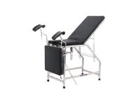 China Manual Backrest Adjustable Gynecologist Examination Table With Stirrups for sale