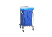 China MK S17 Hospital Linen Trolley Surgical Instrument Stainless Steel With One Bag for sale