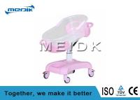 China Clear Acrylic Pediatric Hospital Beds Baby Crib With four  nolisless Castors for sale