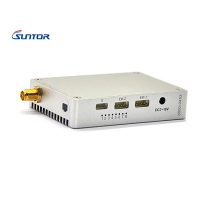 China 10km COFDM Wireless Audio Video Transmitter 12-25ms Latency With RJ45 RS232 Port for sale