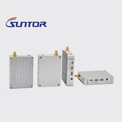 China 2.4Ghz Mini UAV TDD Transceiver Video + Data IP Transmitter and Receiver 1 Watt for sale