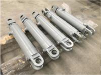 China Blue Gray Welded Hydraulic Cylinder 3500 PSI for Earth Moving Truck Crane for sale