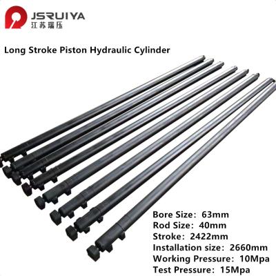 China Custom Made Long Stroke  Piston Hydraulic Cylinders for sale