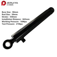 China Custom Garbage Truck Hydraulic Cylinder SAE1045 90mm Bore 50mm Rod for sale